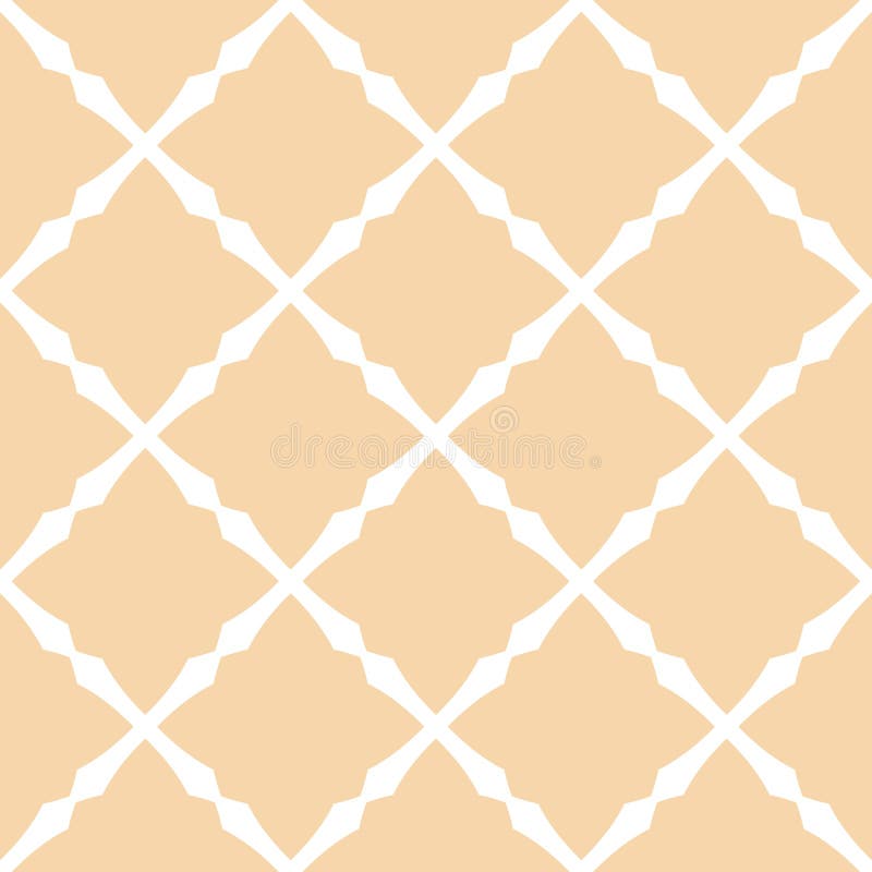 Square Grid Vector Seamless Pattern. Subtle Abstract Yellow Geometric ...