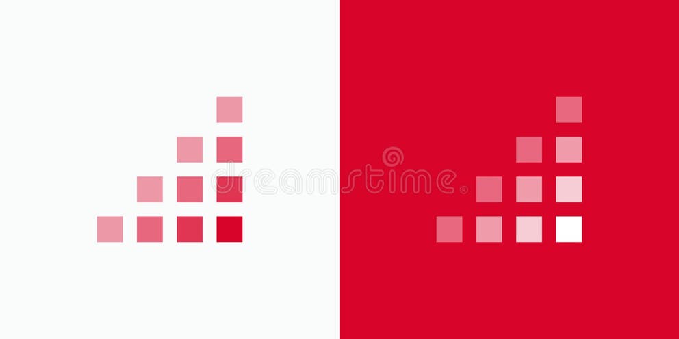 Square Growth Shape Vector Logo Design with Modern, Simple, Clean and ...