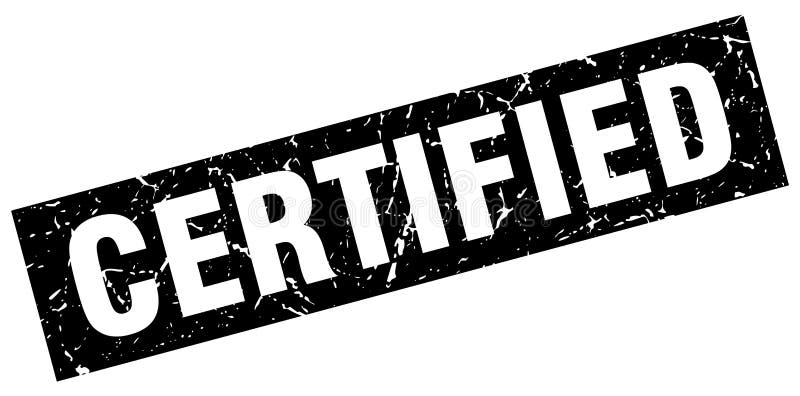 Grunge Red Certified Word Oval Rubber Seal Stamp On White Background ...