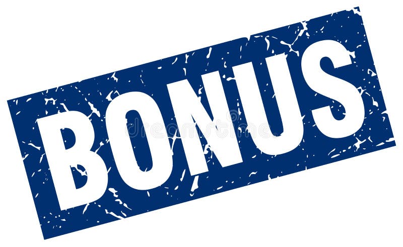 Bonus Blue Paper Speech Bubble Isolated on White Stock Vector ...