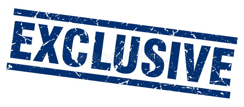 Exclusive stamp stock vector. Illustration of rubber - 94843435