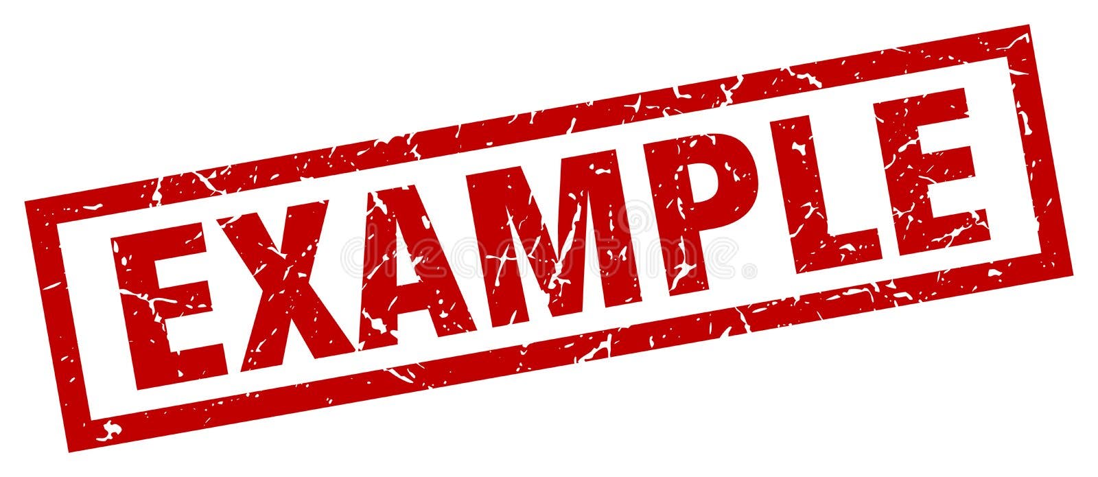 Grunge EXAMPLE Rectangle Stamp Stock Vector - Illustration of print ...