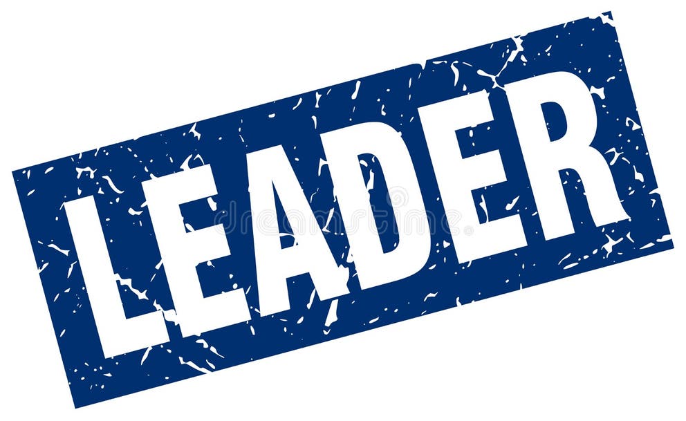 Square grunge leader stamp stock vector. Illustration of insignia ...