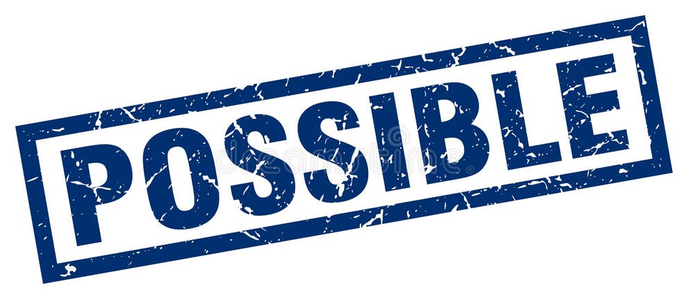 Square Grunge Possible Stamp Stock Vector - Illustration of label ...