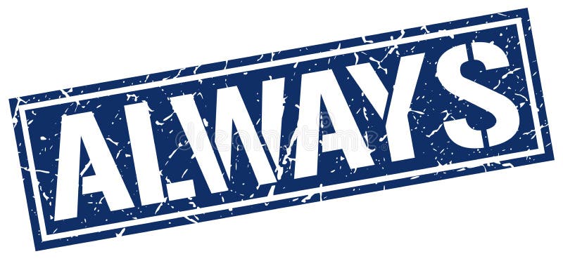 Always stamp stock vector. Illustration of isolated - 120367141