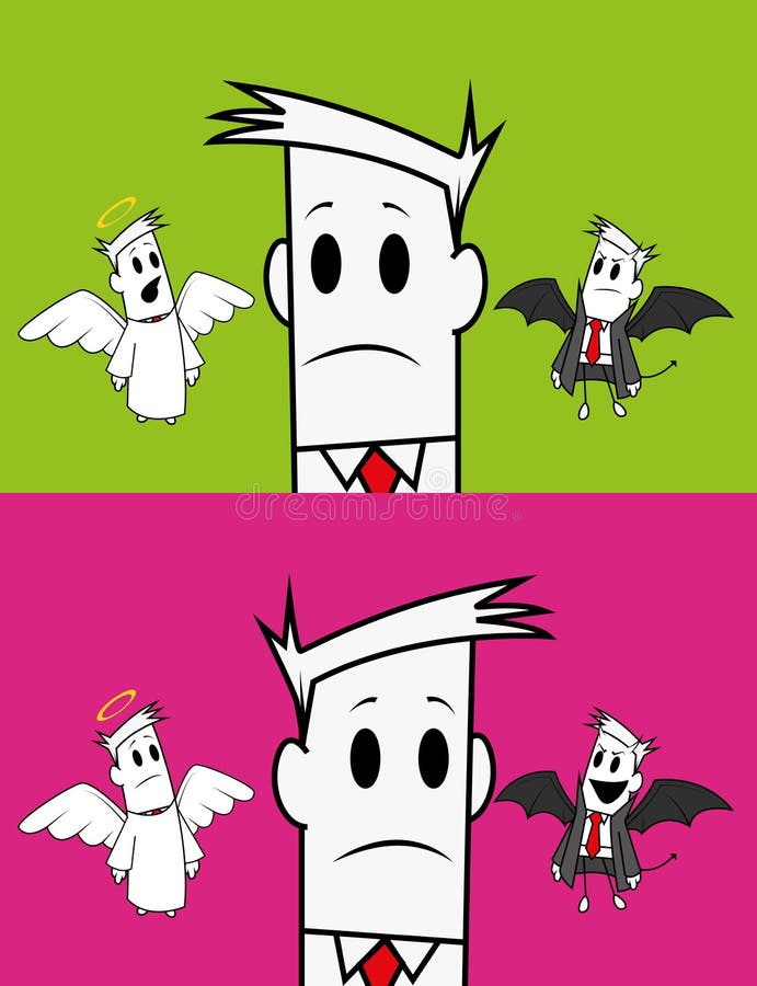 Square Guy Angel Devil Stock Illustrations – 2 Square Guy Angel Devil ...