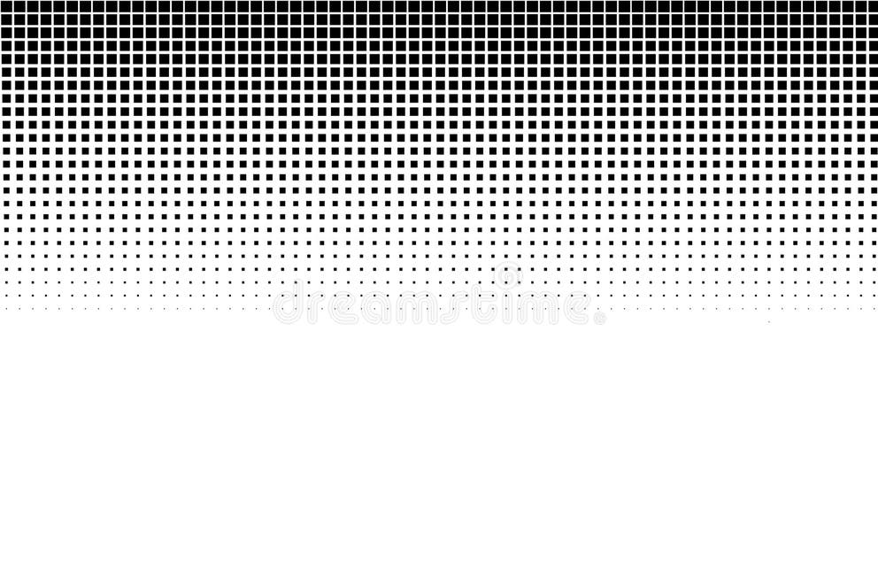 Square Halftone Pattern Fading Vertically Stock Illustration ...