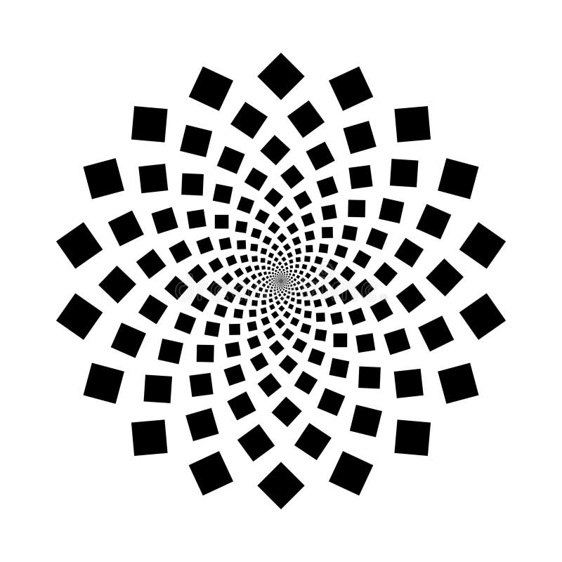 Halftone, Square Halftone Radial, Graphic Explosion in Circle Form ...