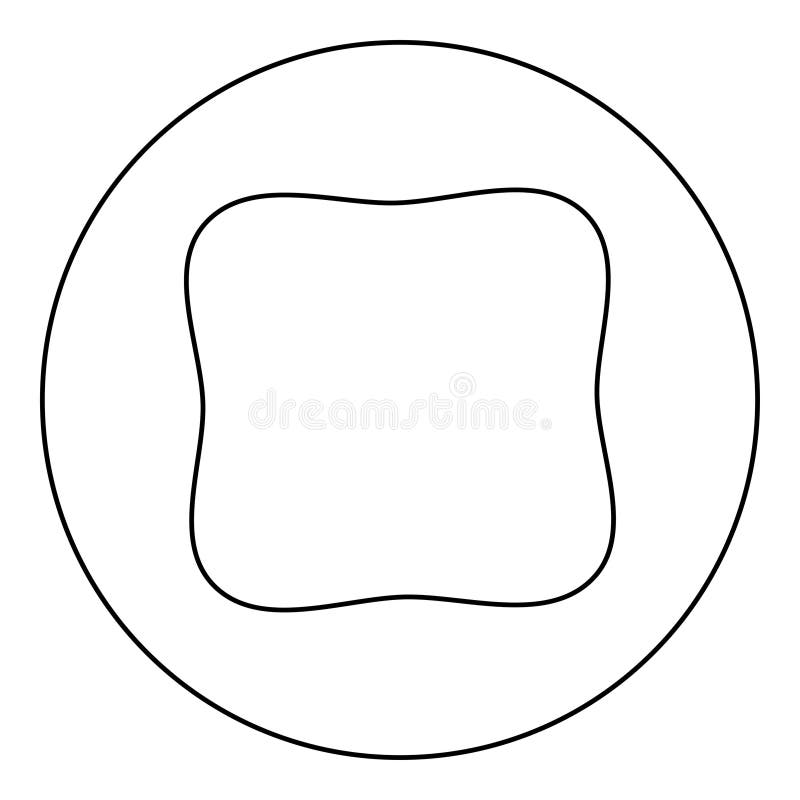 Square Outline Round Corners Stock Illustrations – 110 Square Outline ...