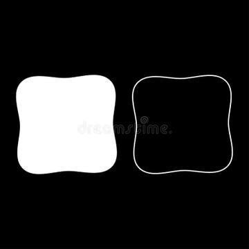 Square Outline Round Corners Stock Illustrations – 135 Square Outline ...