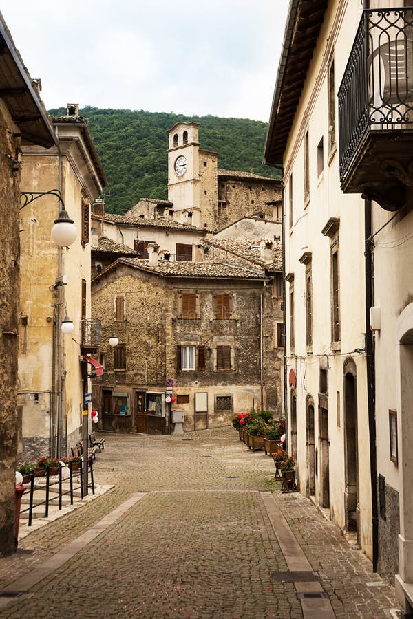 Scanno, a Village in the National Park of Abruzzo Italy Stock Image ...