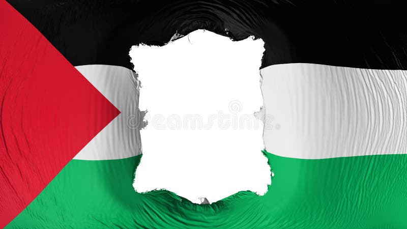 Isolated Palestine Flag stock illustration. Illustration of endless ...