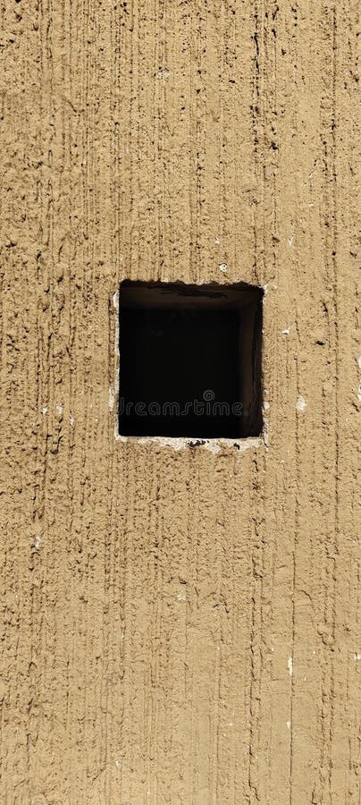 A Square, a Hole in the Wall. a Small Opening in the Wall. Ventilation ...