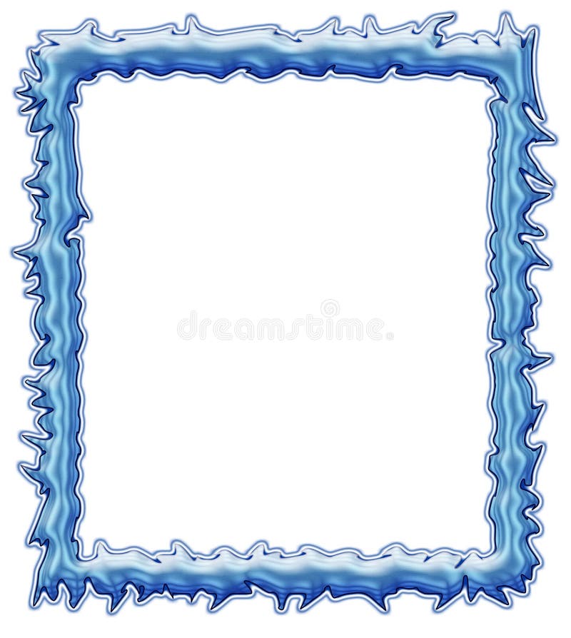 Square ice frame stock illustration. Illustration of frame - 101128405