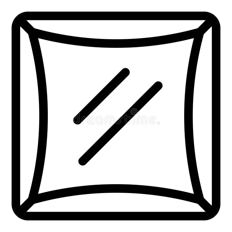 Square Icon of a Curved Shiny Surface Reflecting Light Stock ...