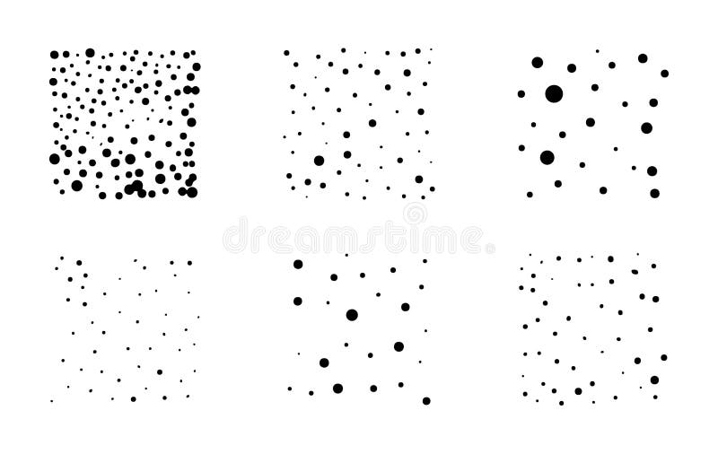 Square Icon Social Highlights with Black Dots of Different Sizes in ...