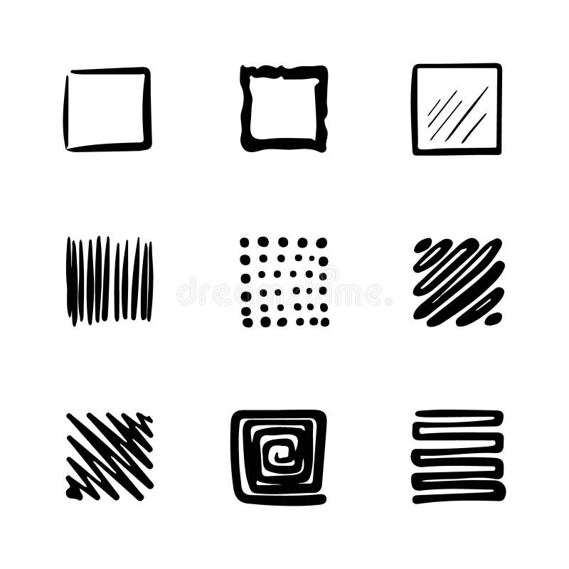 Square Icon Social Highlights with Black Geometric Pattern, Dots, Lines ...
