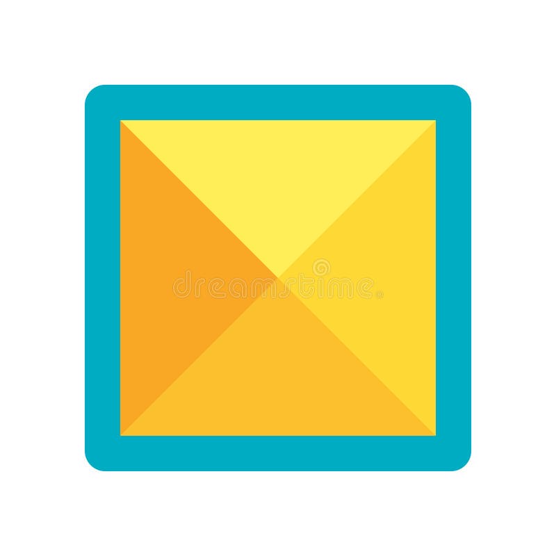 Square Icon Vector Isolated on White Background, Square Sign Stock ...