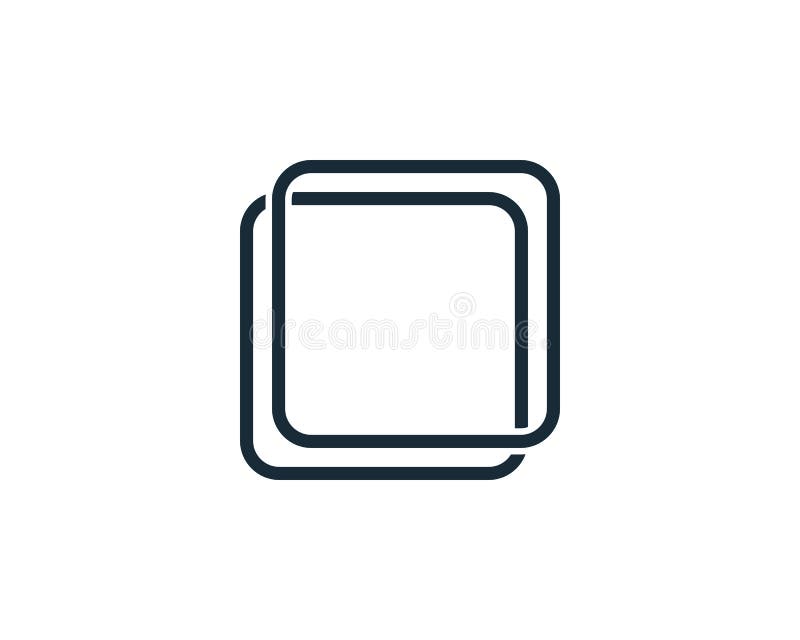 Square Icon Vector Logo Template Illustration Design Stock Vector ...