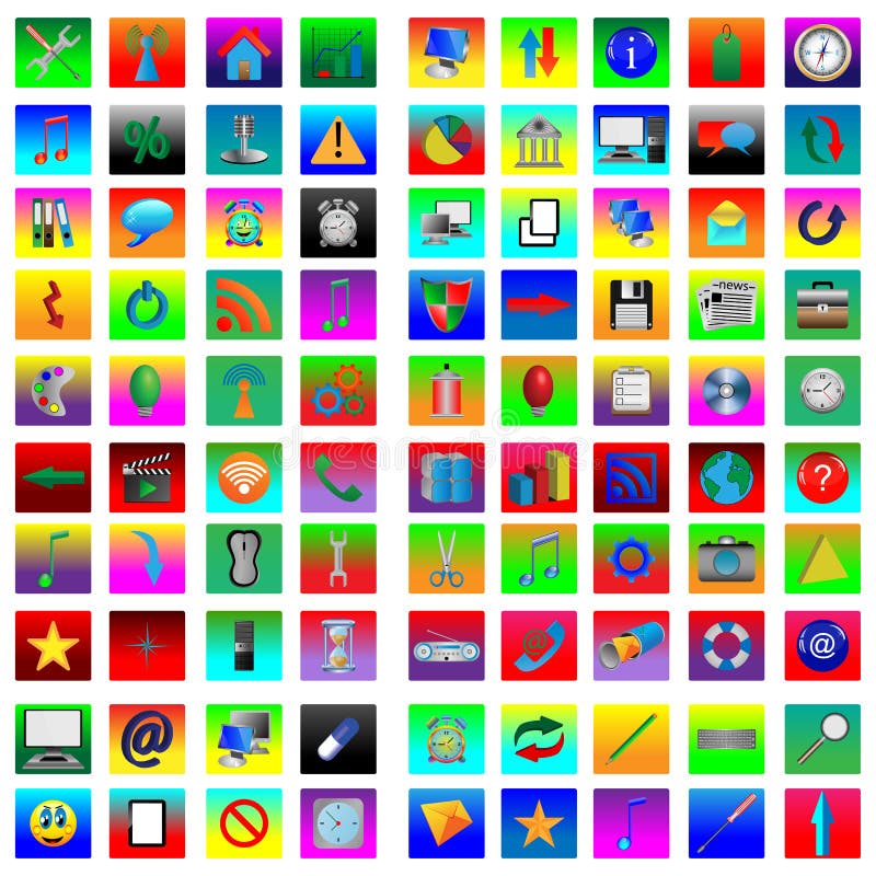 Square icons 08.12.12 stock vector. Illustration of file - 28086131