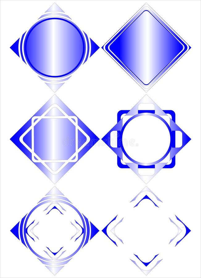 Square icons stock illustration. Illustration of blue - 35422163