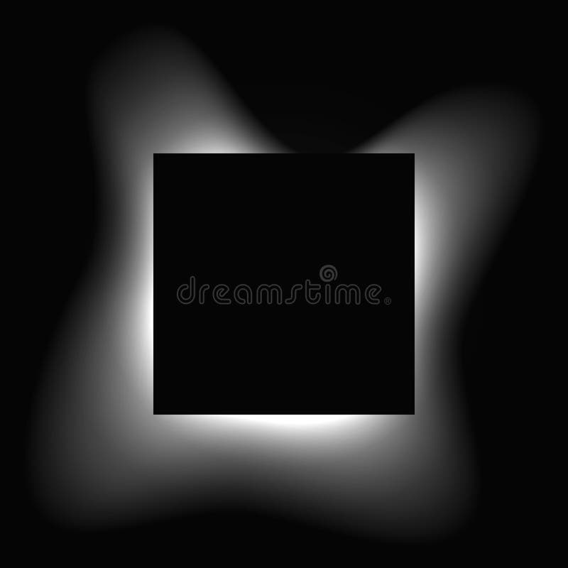 Square Illuminate Light Frame Stock Illustration - Illustration of ...