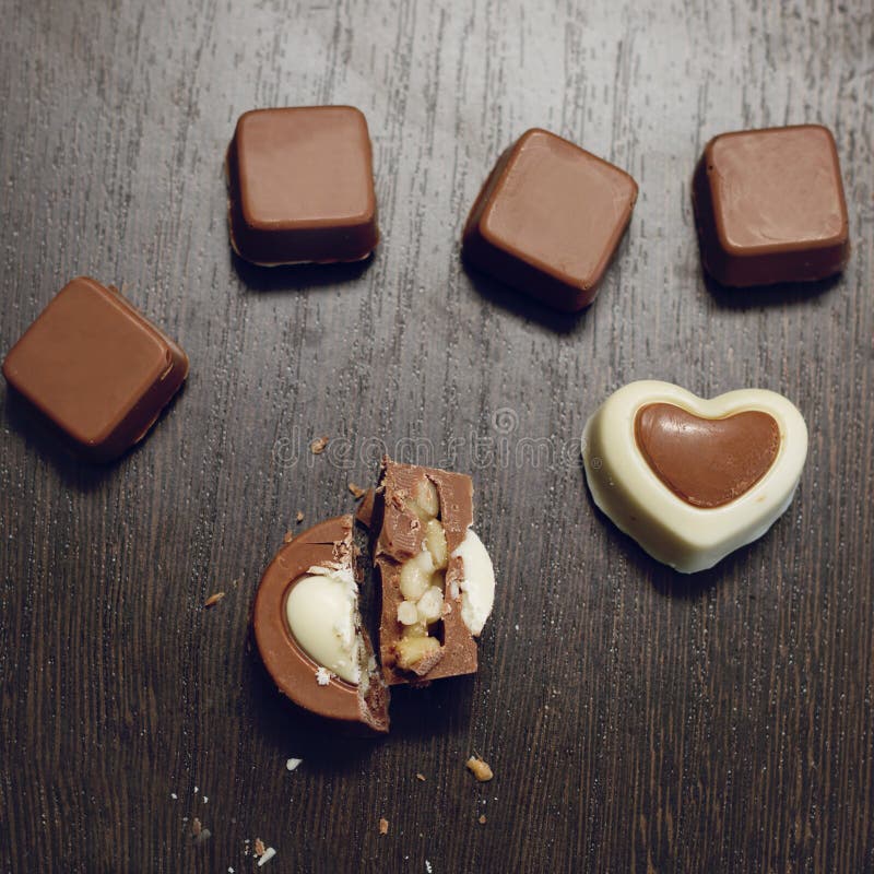 Square Image of Homemade Chocolates Stock Photo - Image of square ...