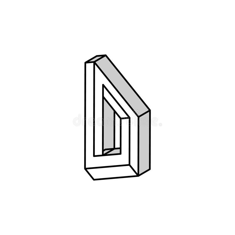 Square Impossible Geometric Shape Isometric Icon Vector Illustration ... Square Impossible Geometric Shape Isometric Icon Vector Illustration ...