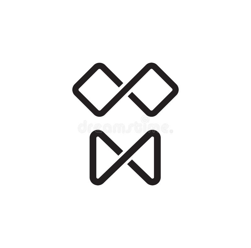 Square Infinity Line Logo Vector Stock Vector - Illustration of brand ...