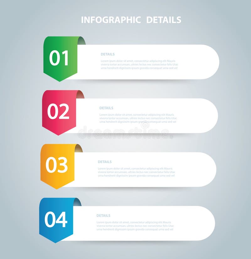 Square Info Graphic Vector Template with 4 Options. Can Be Used for Web ...