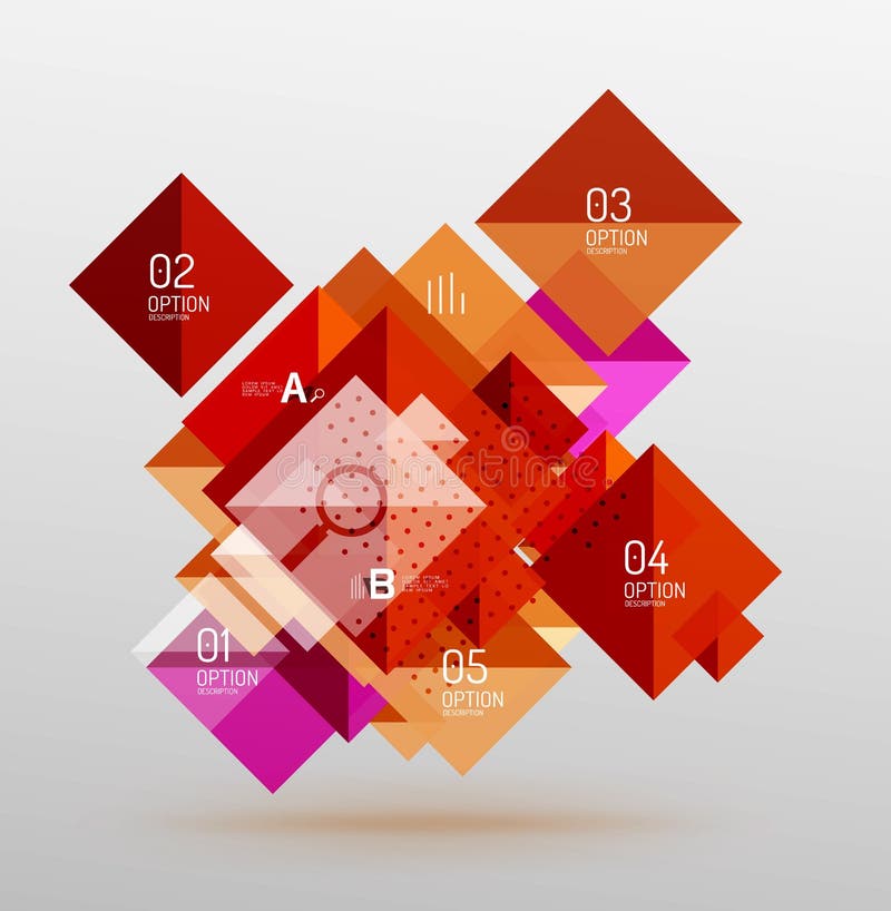 Square infographic banner. stock illustration. Illustration of color ...