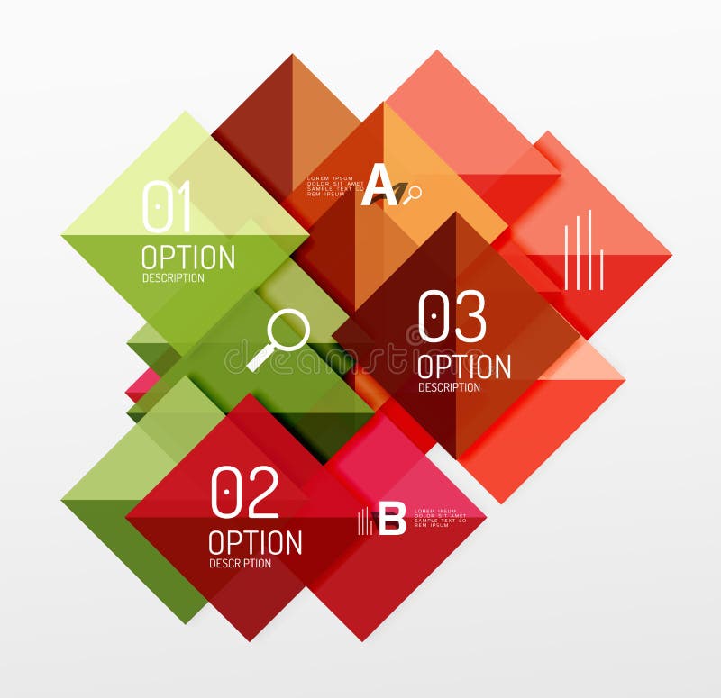 Square infographic banner. stock illustration. Illustration of document ...