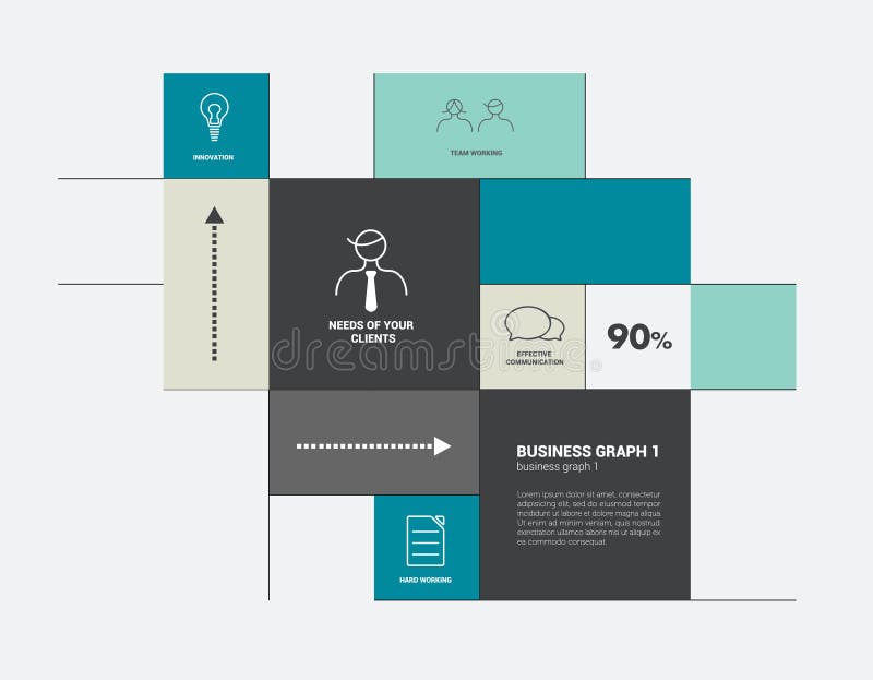 Square infographic tab. stock vector. Illustration of digital - 45436240