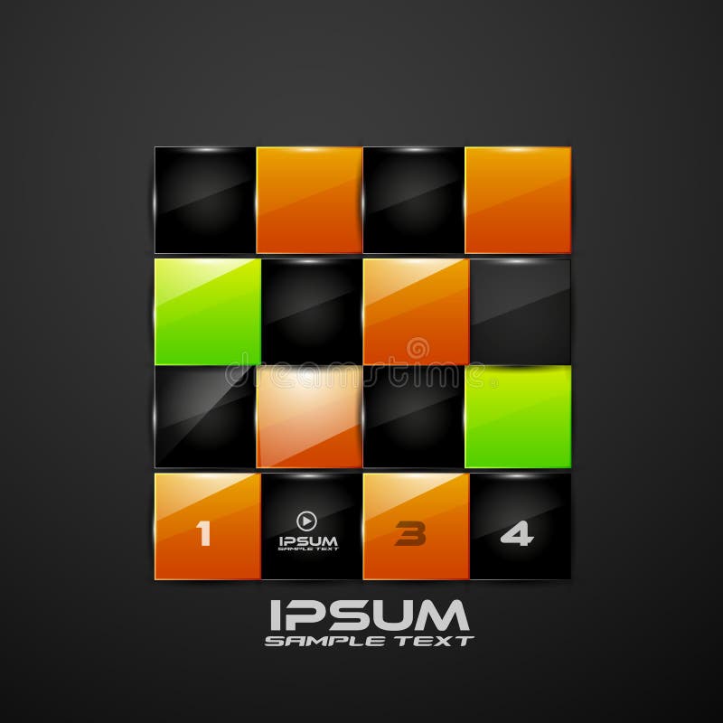 Square infographics stock vector. Illustration of layout - 32847013