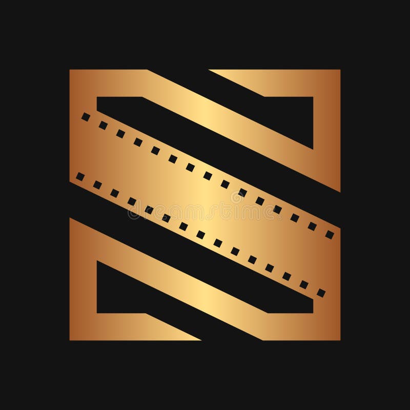 Square Initial Movie Logo Concept Stock Vector - Illustration of movie ...