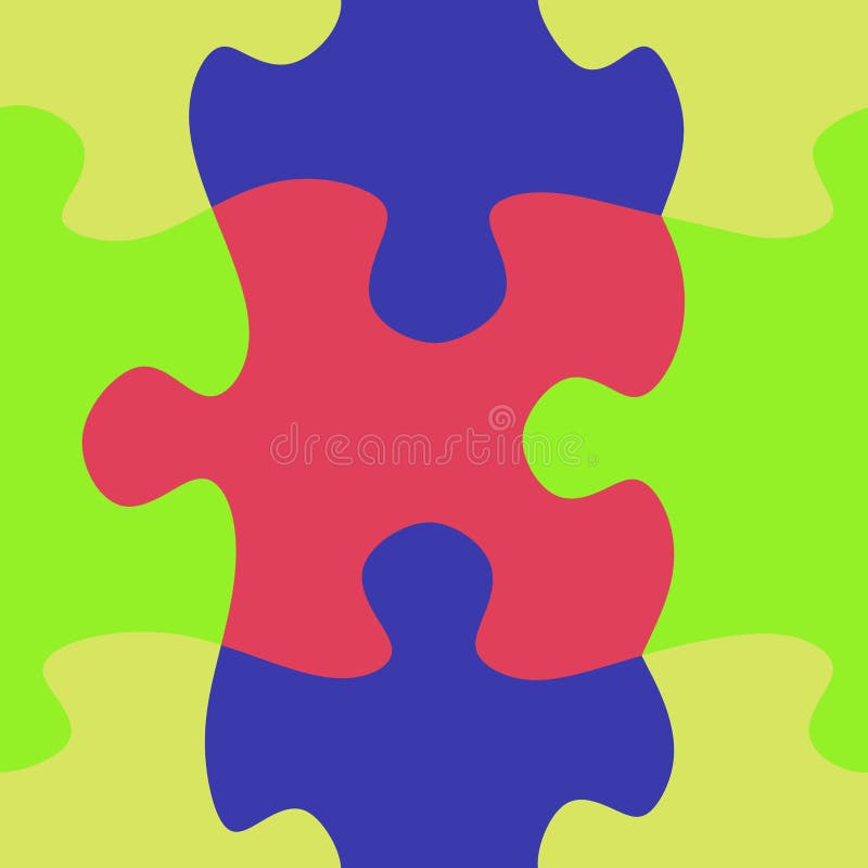Square jigsaw pattern stock illustration. Illustration of puzzle - 11526418