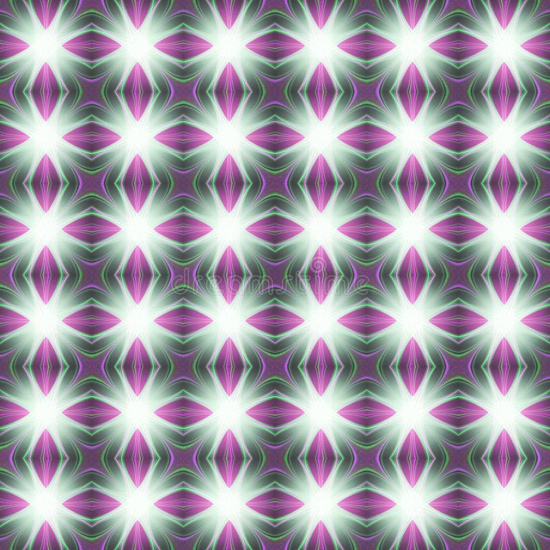 Square Kaleidoscope Glow Fractal Glass Repeat Tile Glowing Pattern ...