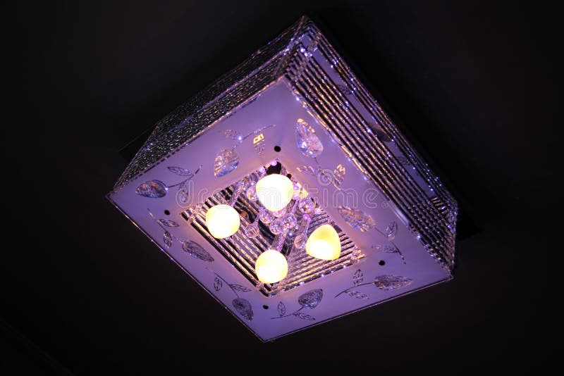 Square lamp stock photo. Image of colourful, glitter - 14671492
