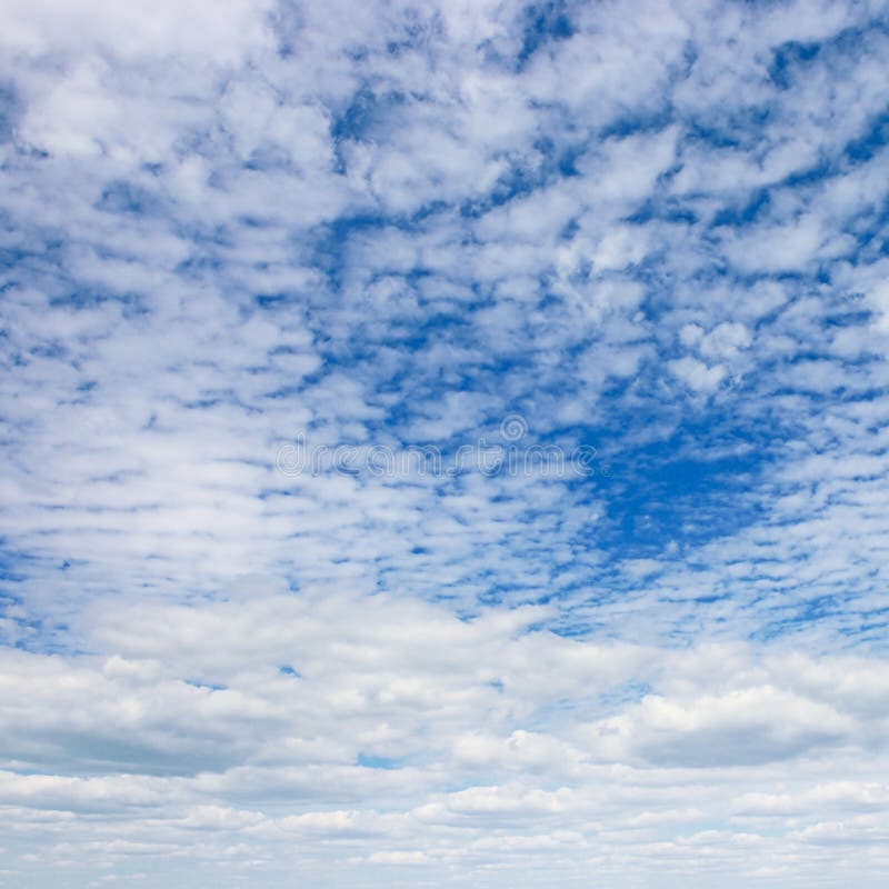Square Landscape with Blue Sky and Clouds Stock Photo - Image of ...