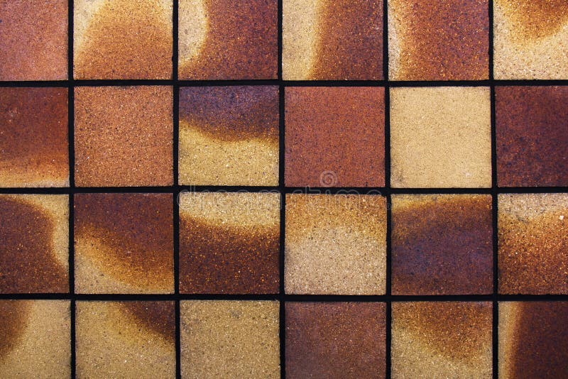 Square Layout of Bricks Side by Side - on a Wall. Stock Image - Image ...