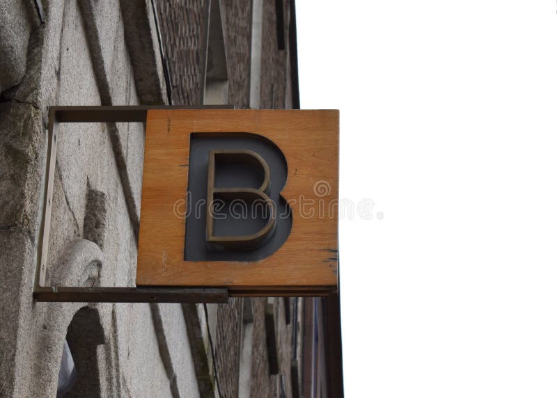 Square Letter B Sign stock photo. Image of right, blank - 121142802