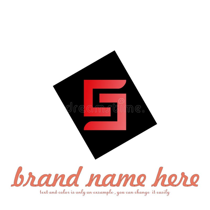 Square letter s logo stock vector. Illustration of abstract - 109797740