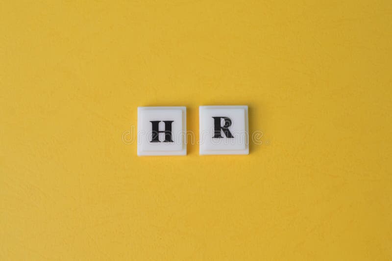 Square Letters with Text HR Stands for Human Resources Stock Photo ...