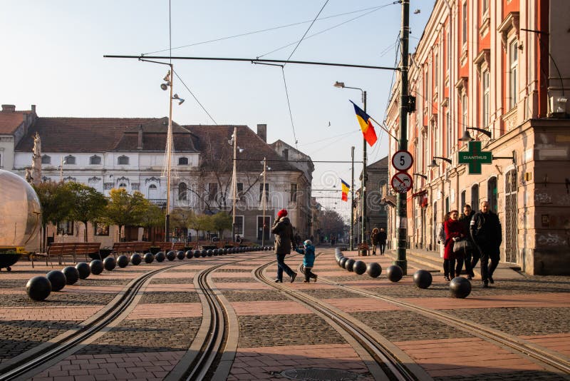 Square of Liberty in Timisoara Editorial Stock Image - Image of ...