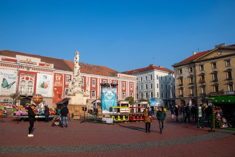 Square of Liberty in Timisoara Editorial Stock Photo - Image of ...