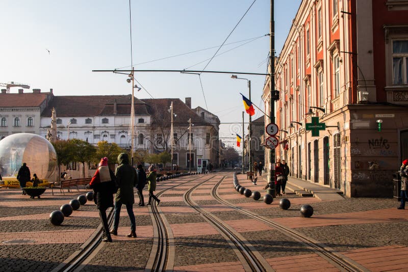 Square of Liberty in Timisoara Editorial Image - Image of landmark ...