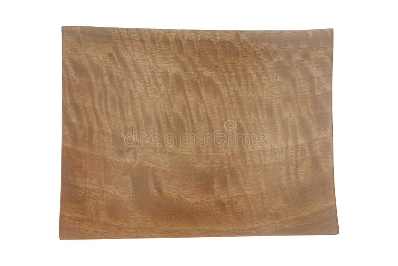 Light Brown Wooden Plate Isolated on a White Background Stock Photo ...