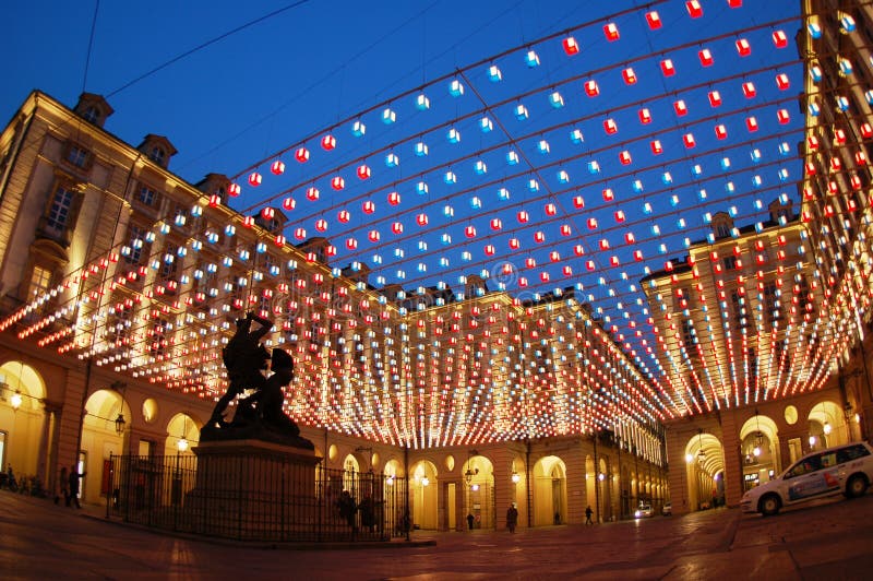 Square lights, Turin stock photo. Image of architecture - 3776904