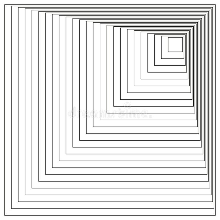 Square Line Pattern. Geometric Frame Design. Repeating Line Structure ...