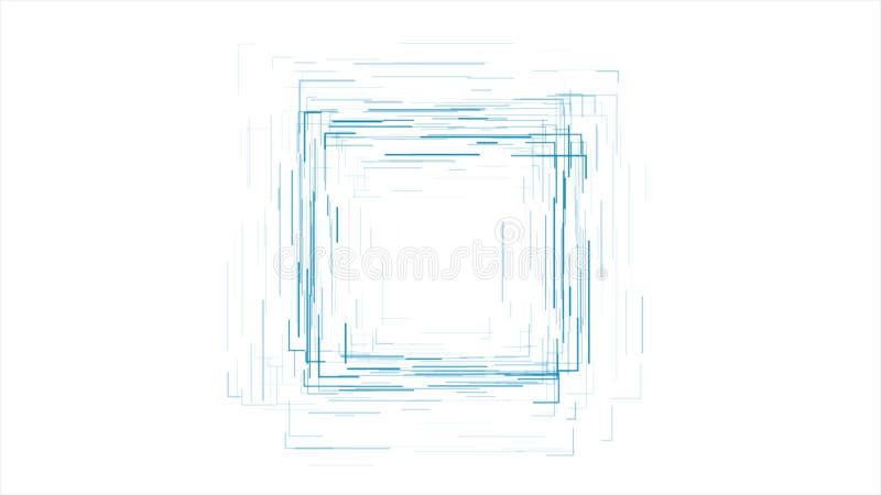Square Linear Shape Abstract Futuristic Tech Motion Background Stock ...